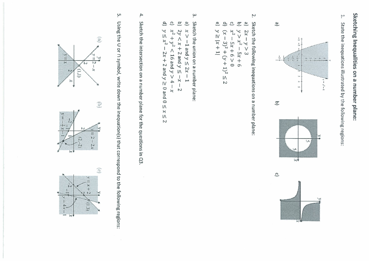 number plane number plane - Sketching Inequalities on a number plane: 1 ...