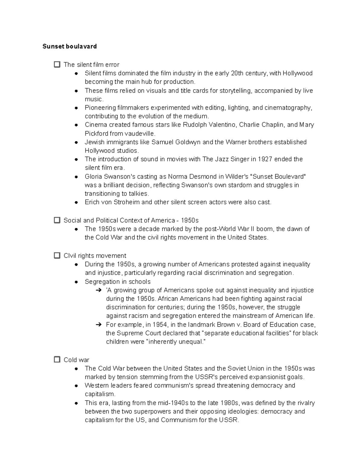 "Analysis of 'Sunset Boulevard': Context & Themes in Film History ...