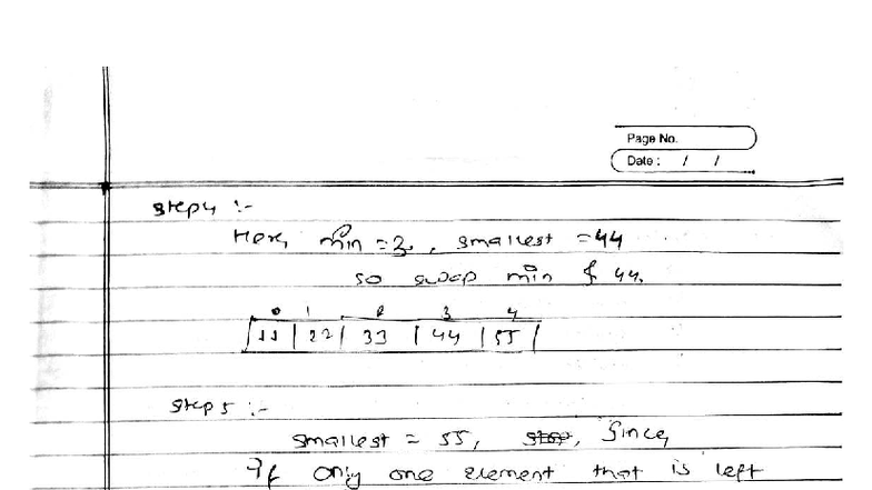 DSA 31131 Chapter 5-7: Sorting Algorithms Overview - Studocu