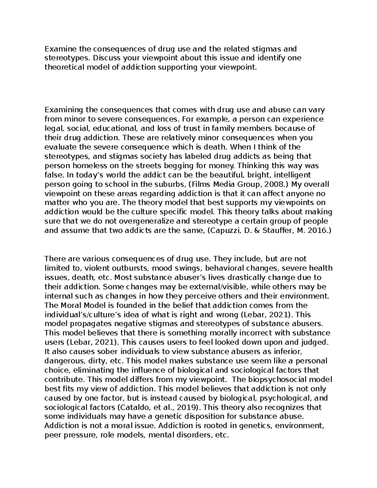 Explain the difference between psychological dependence and physical ...