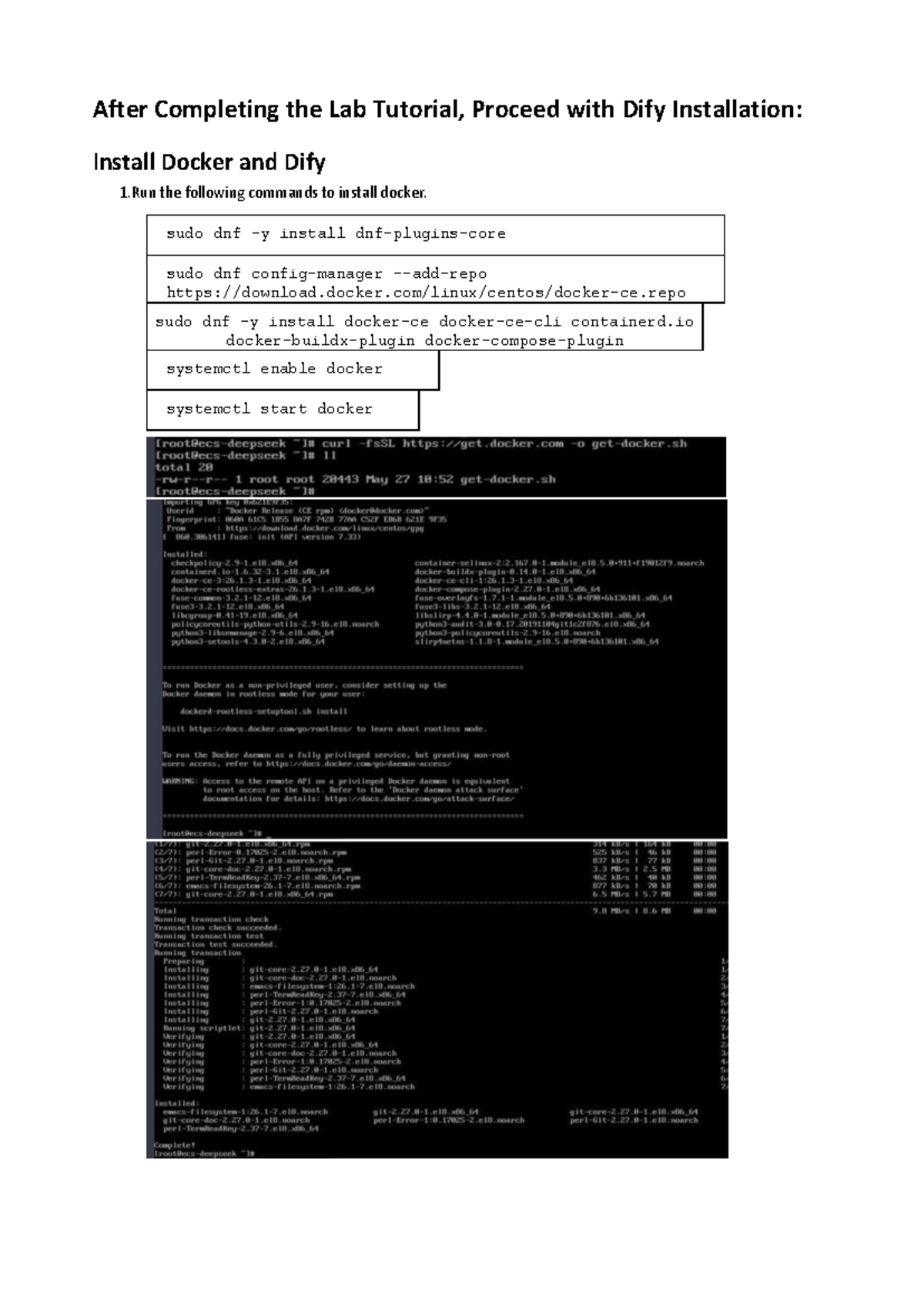 Deepseek Deployment Hands-on: Dify Installation & Configuration Guide - Studocu