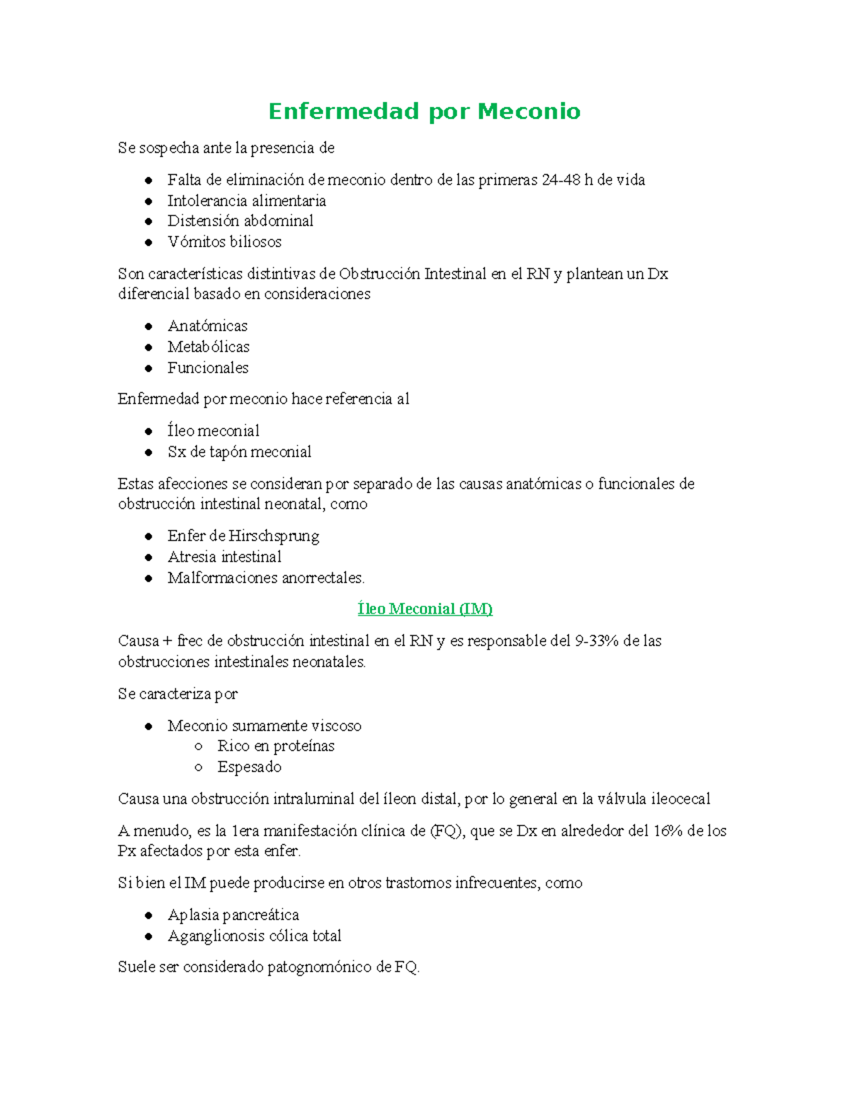 Enfermedad por Meconio en Recién Nacidos: Diagnóstico y Tratamiento ...
