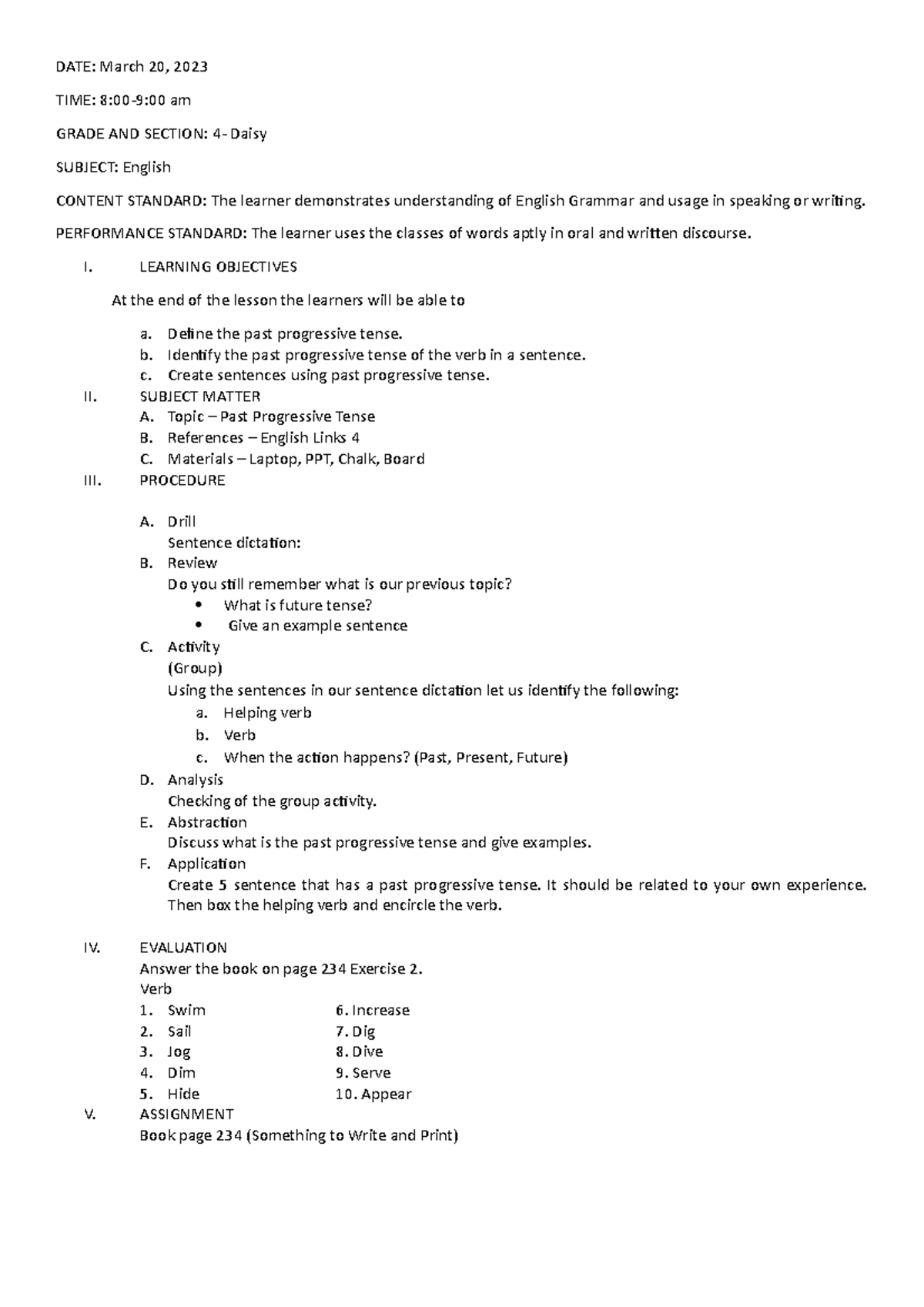 March 20- English 4L - DATE: March 20, 2023 TIME: 8:00-9:00 am GRADE ...