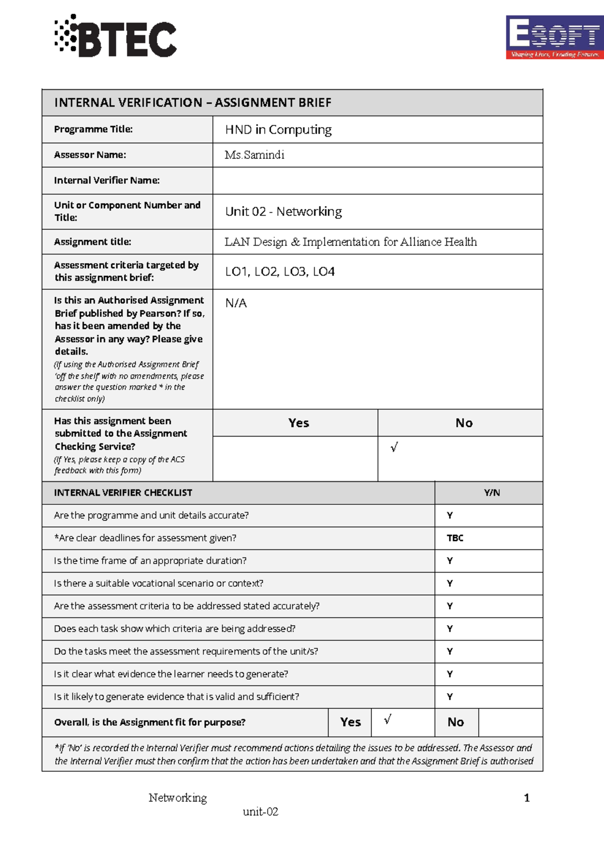 LAN Design & Implementation: A Networking Case Study for AH (Unit 02) - Studocu