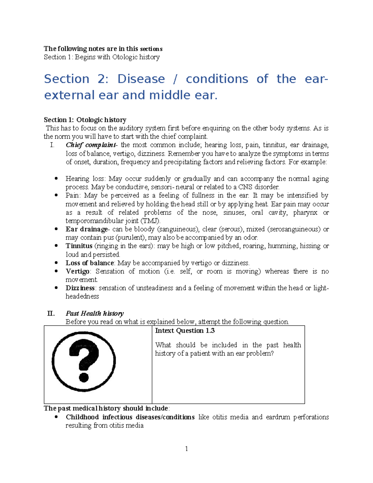 Comprehensive Guide on Ear Examination and Management (NUR 101) - The ...