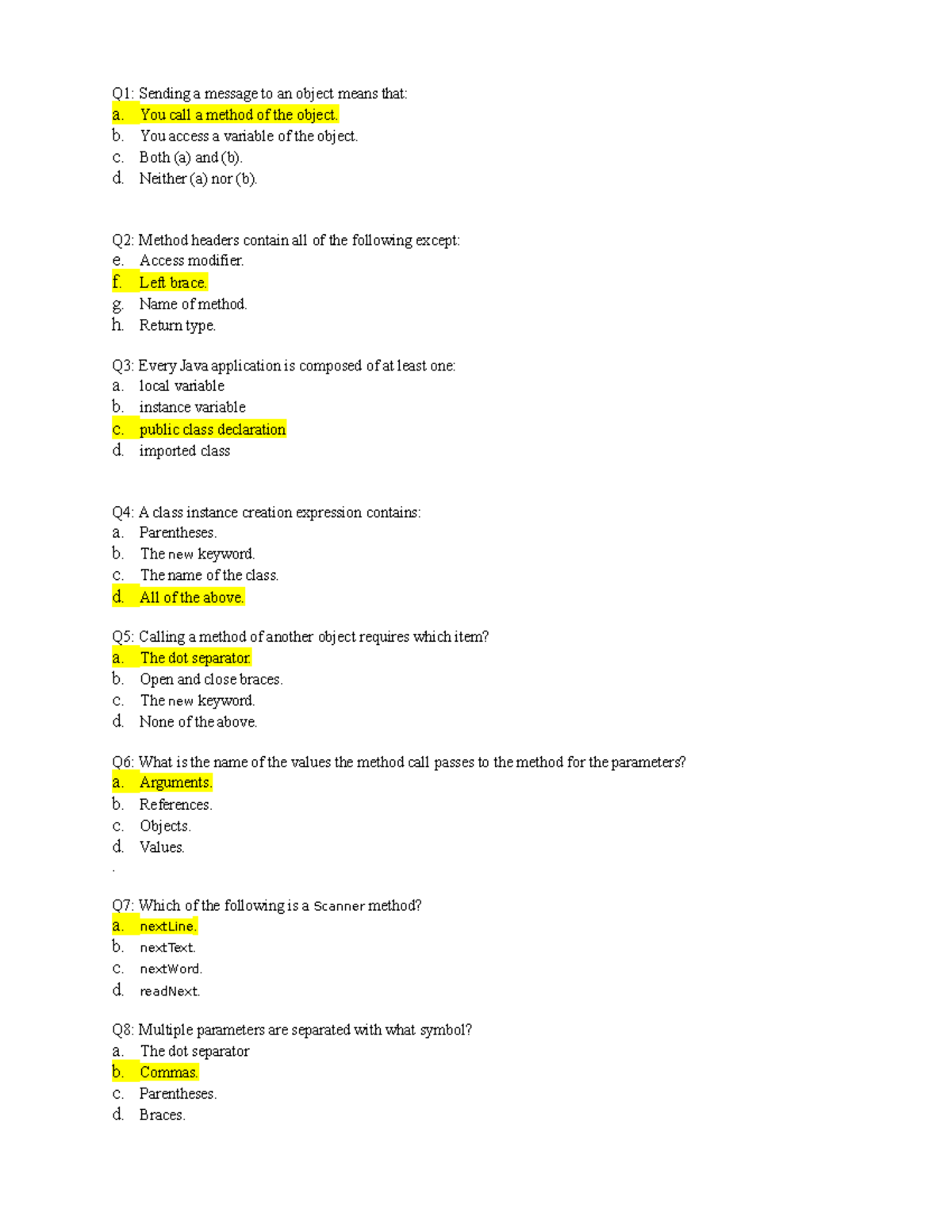 Java Programming - Exercise 4a Notes and Key Concepts - Studocu