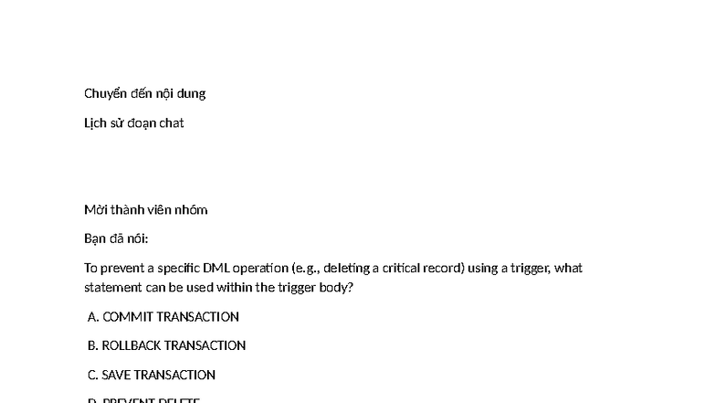 SQL Server DML & Trigger Concepts - ZAA Exam Notes - Studocu