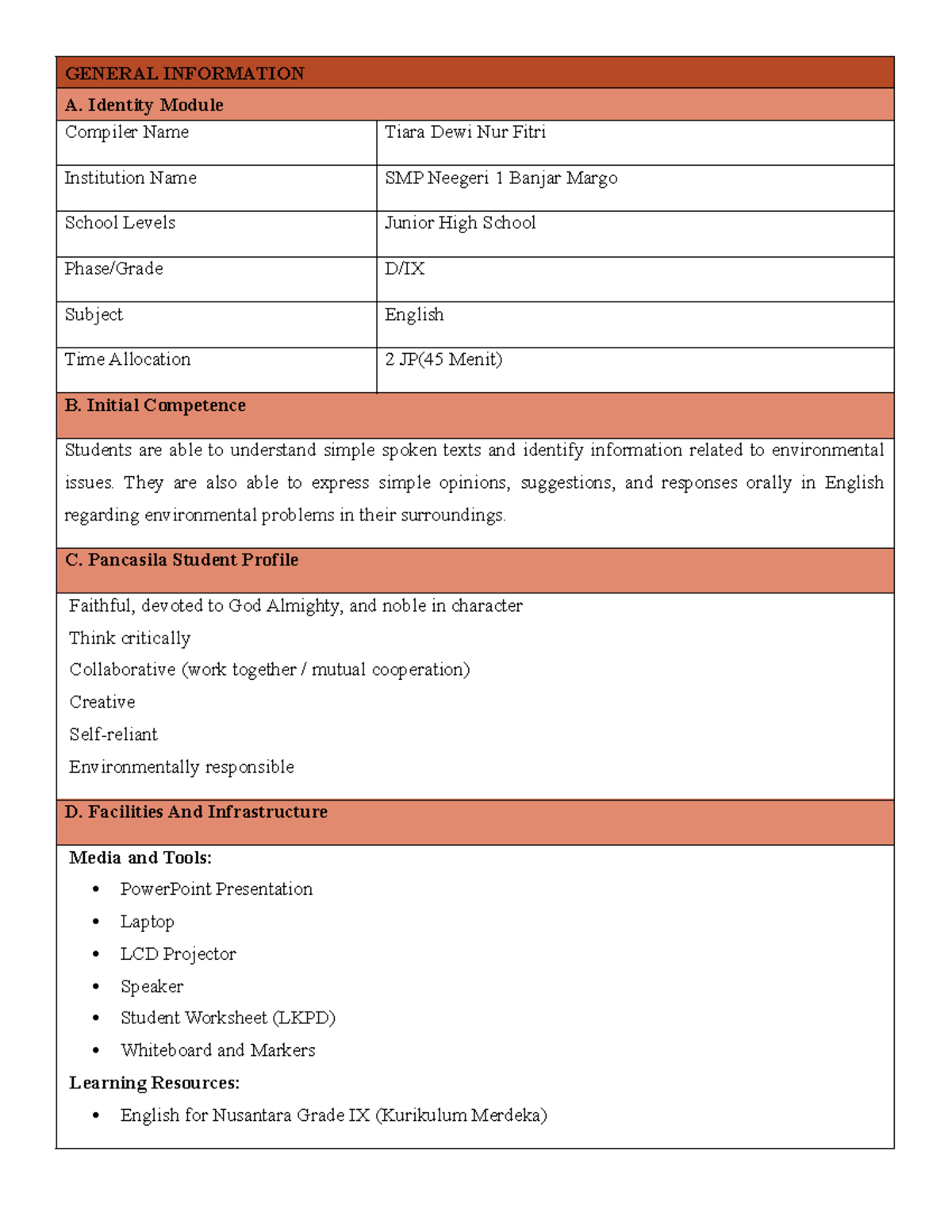 Ecolinguistics Lesson Plan: Addressing Plastic Pollution in English ...