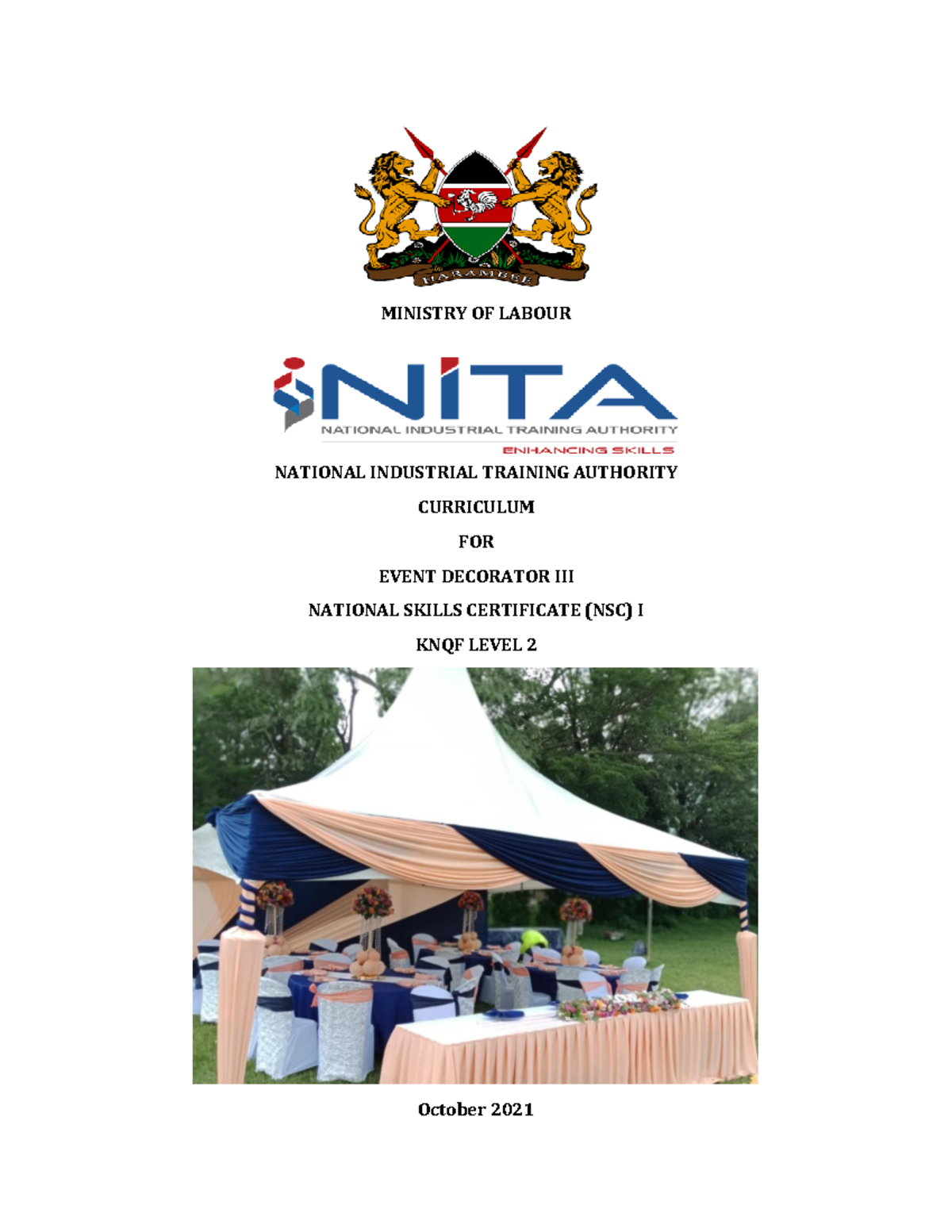 Event Decorator Curriculum: KNQF Level 2 Overview and Objectives - Studocu