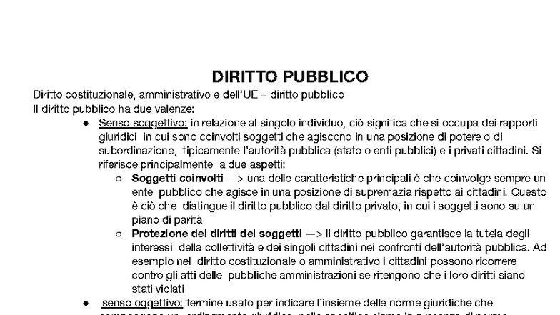 DIRITTO PUBBLICO: Fondamenti di Diritto Costituzionale e Amministrativo ...