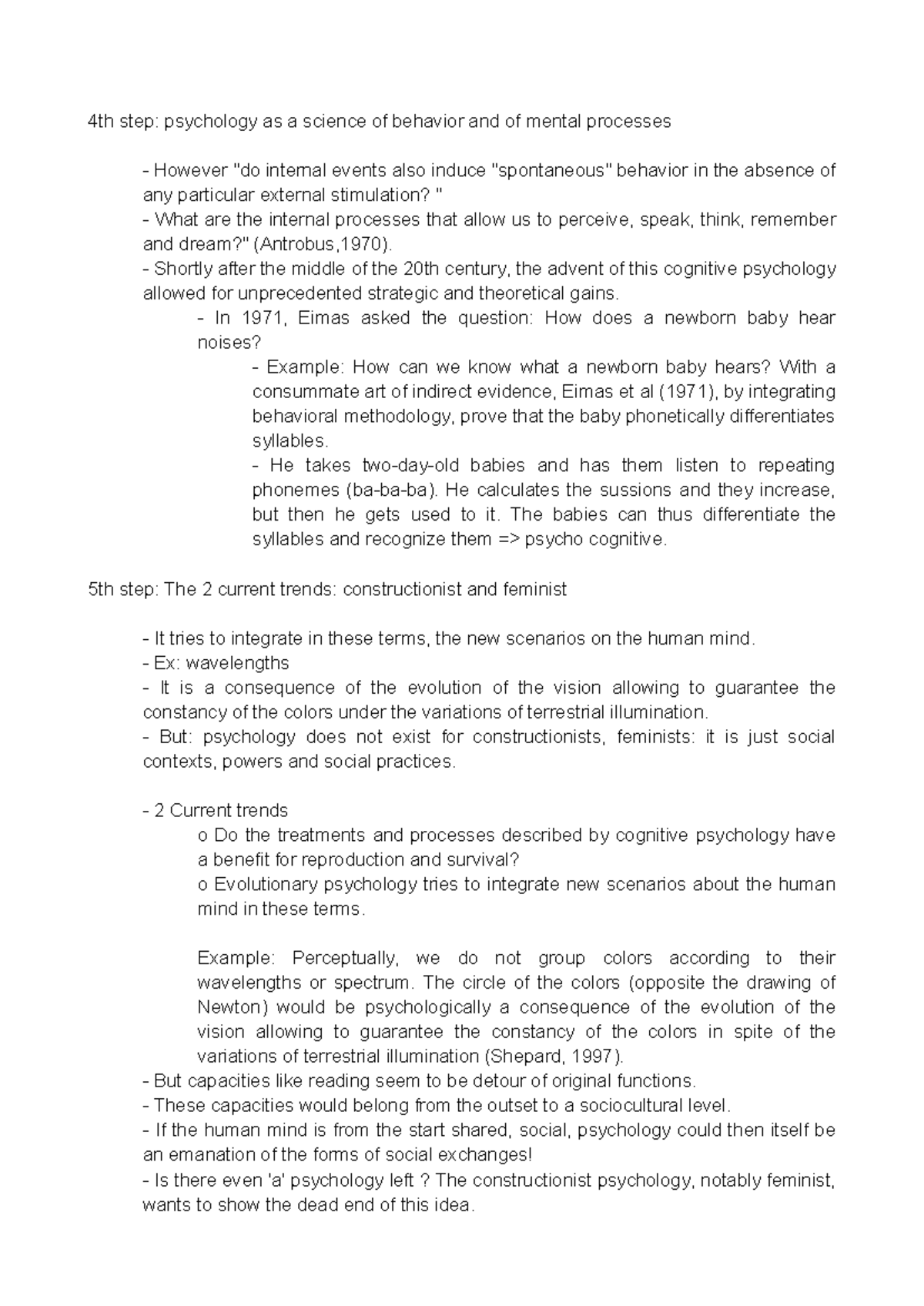 Intro to psychology 3 - 4th step: psychology as a science of behavior ...