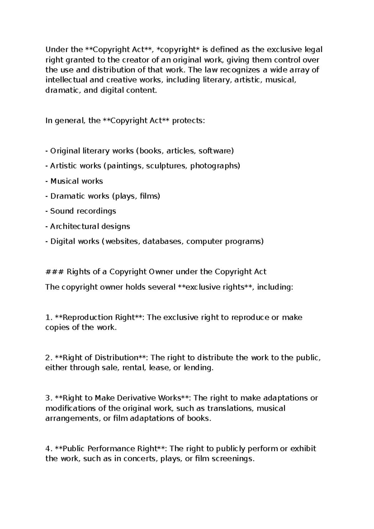 IPR - II Lecture Notes on Copyright Act and Plant Variety Protection ...