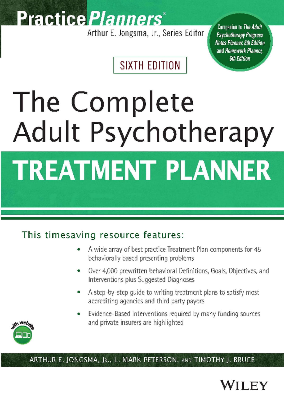 The Complete Adult Psychotherapy Treatment Planner, 6th Ed. - Studocu