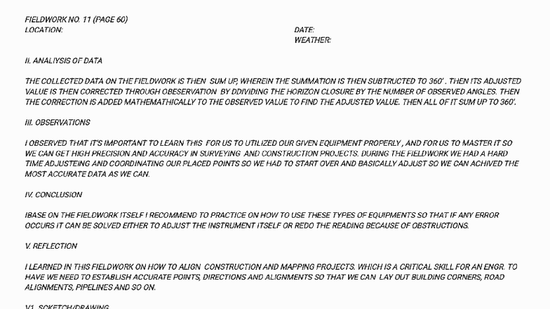 Fieldwork Analysis and Reflections: LAB Manual 251113-002415-2 - Studocu