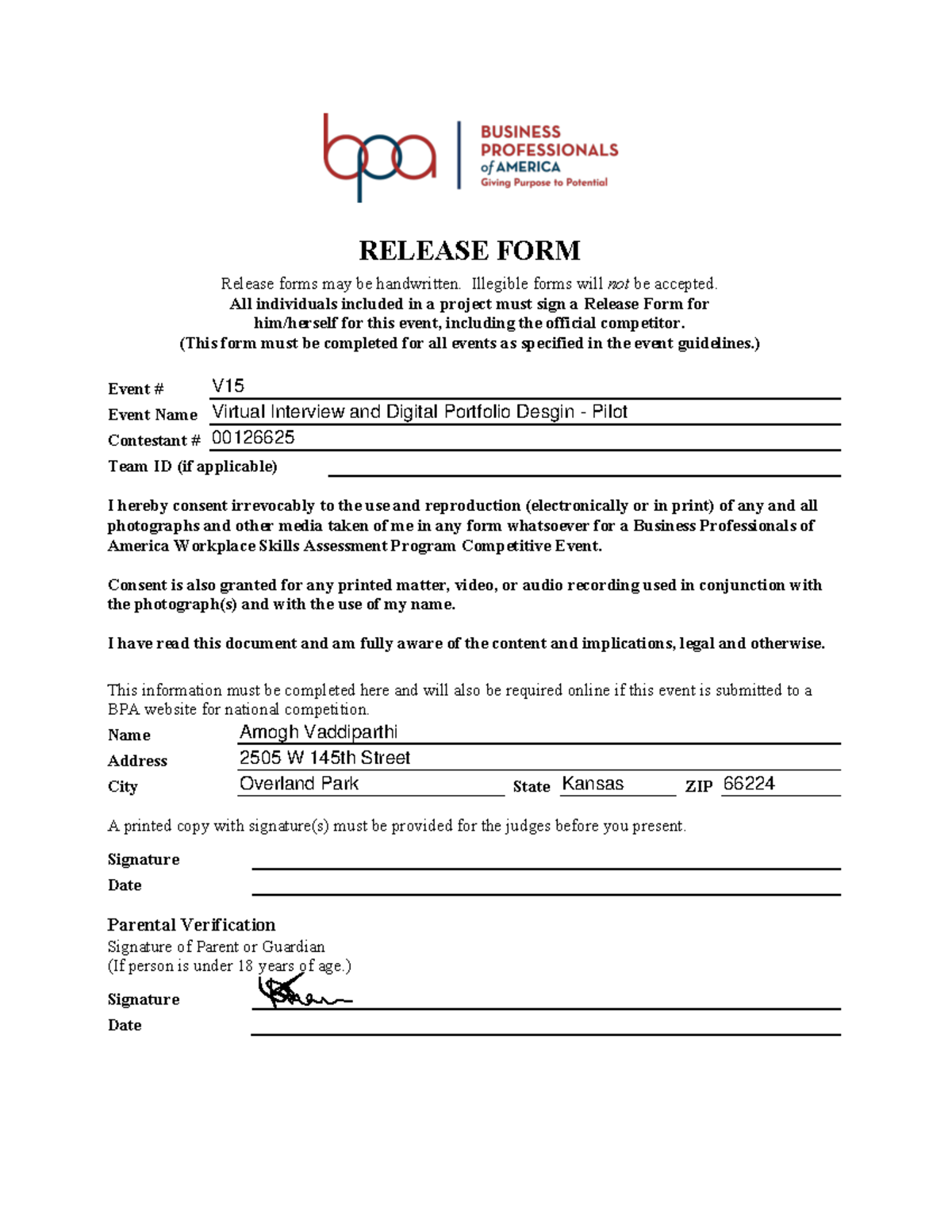 Release Form Fillable 2 - RELEASE FORM Release forms may be handwritten ...