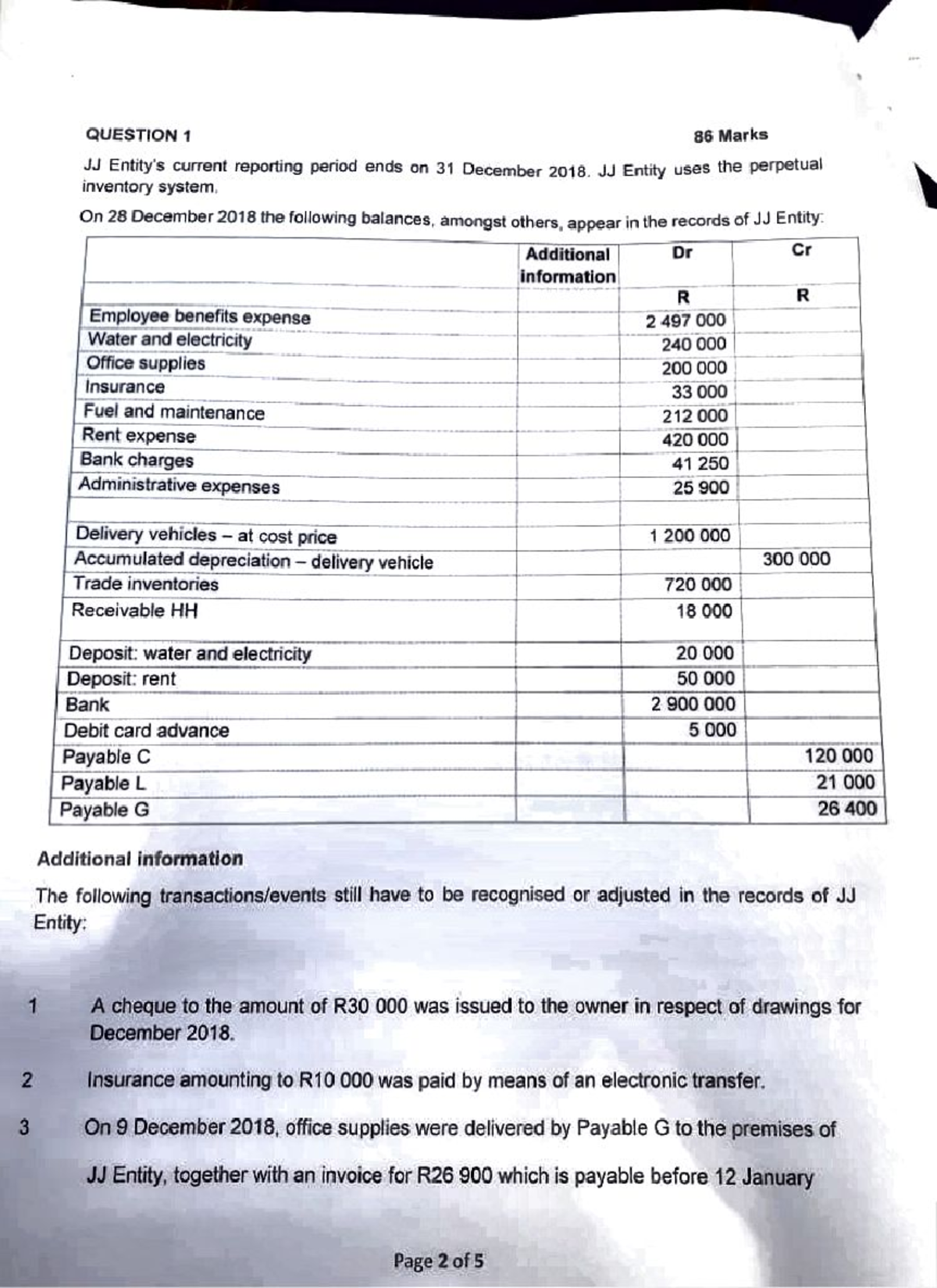 BMA1142 test 1 question paper - BMA 3641 - Studocu