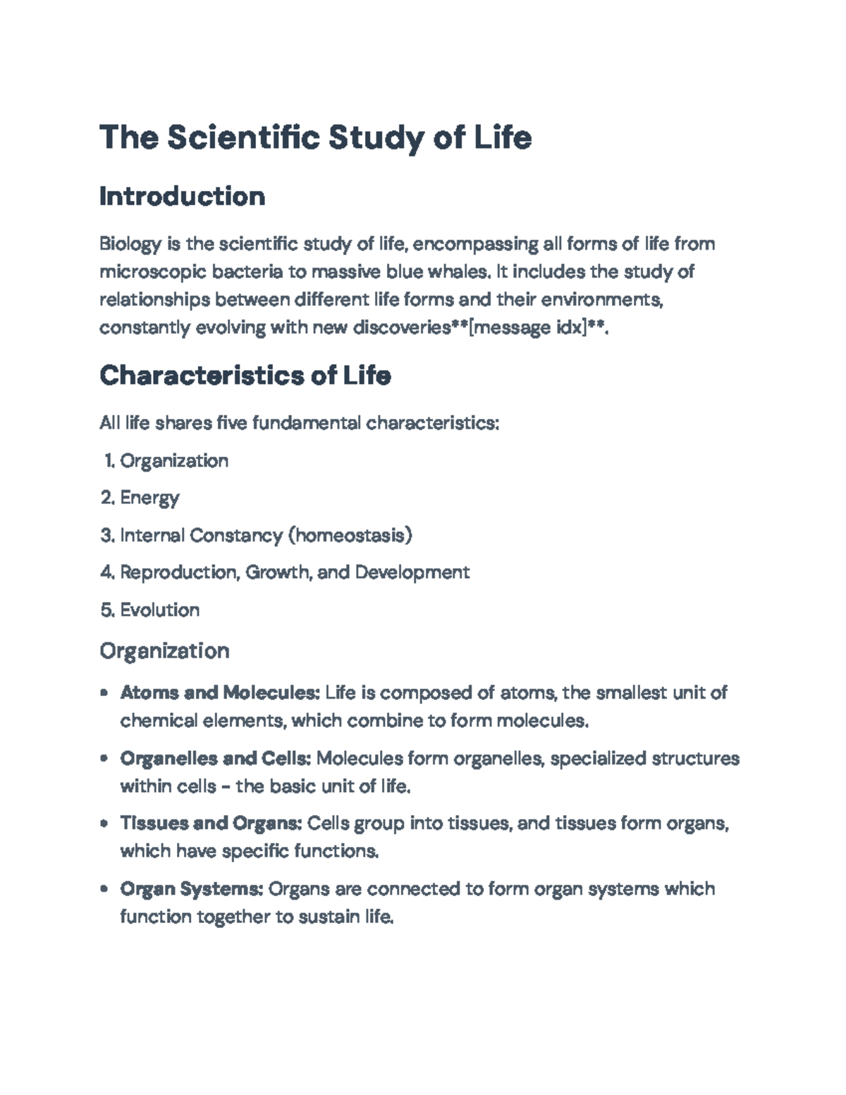 Biology 101: The Scientific Study of Life and Its Characteristics - The ...