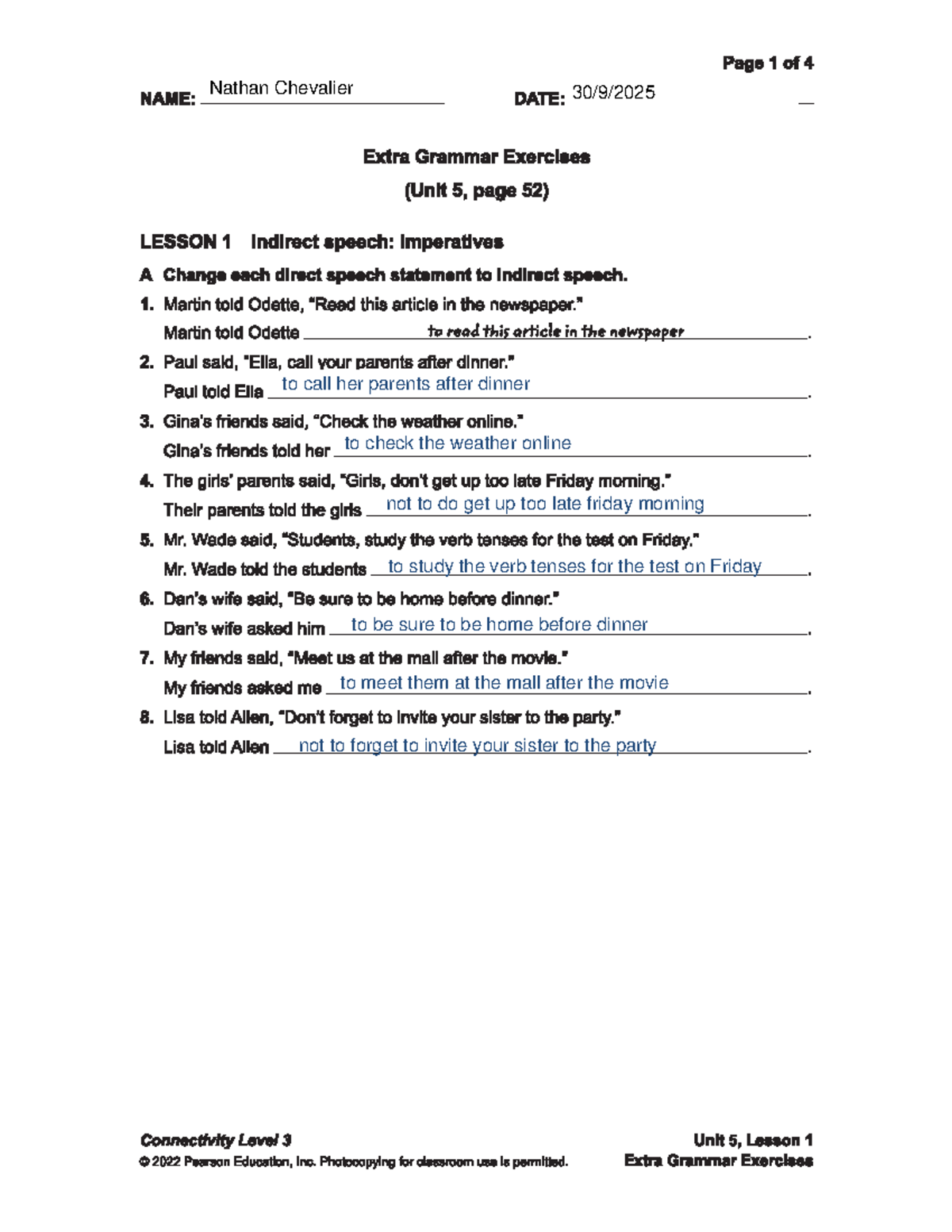 Rep. Speech Notes for Nathan Chevalier - Apuntes - Studocu