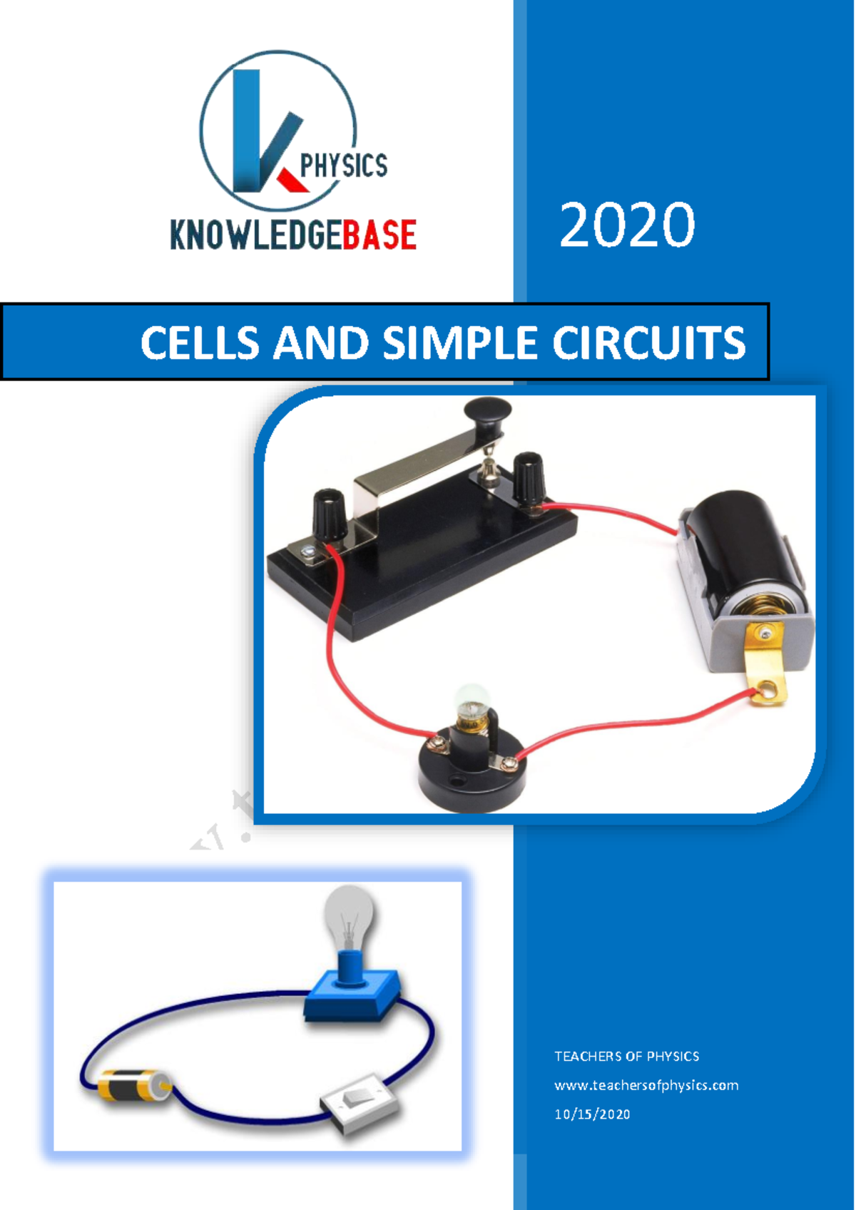 2020 PHYSICS 1: Cells and Simple Circuits Study Notes - Studocu