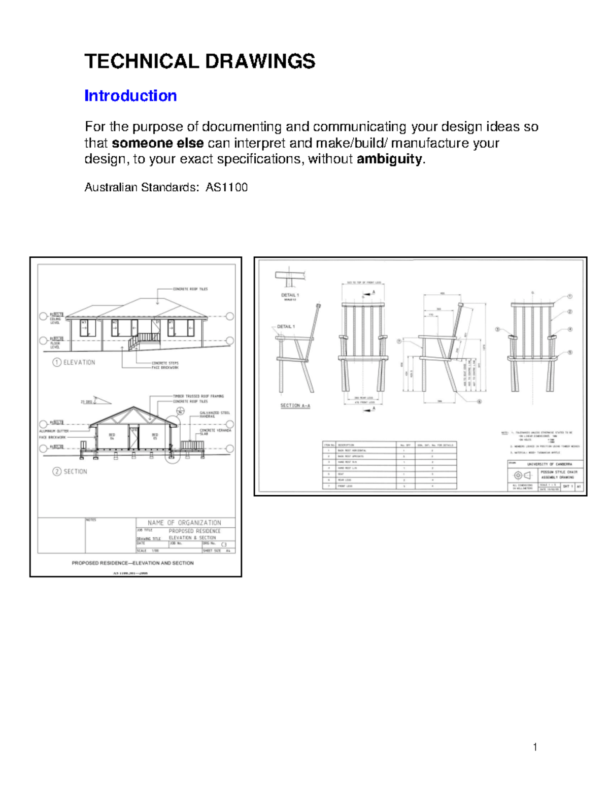 Technical Drawing Guidelines: Australian Standards AS1100 Explained ...