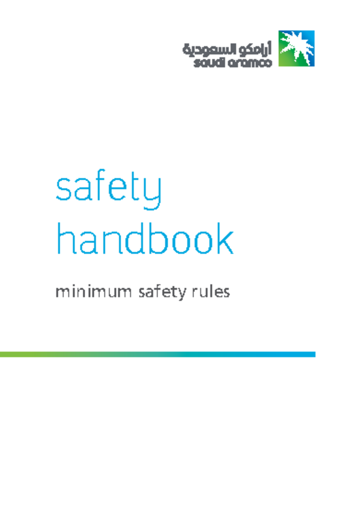 Saudi Aramco Safety Handbook: Essential Emergency Procedures and Rules ...