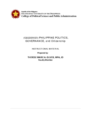 COMP-2003 3 Computer-Programming-2 - COMPUTER PROGRAMMING 2 Compiled by: Rosita E. Canlas ...
