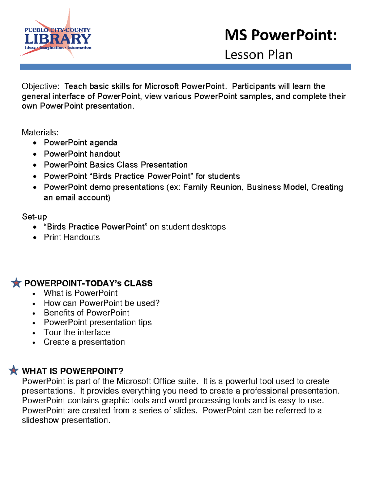 PowerPoint 2013 Lesson Plan: Creating Engaging Presentations - Studocu