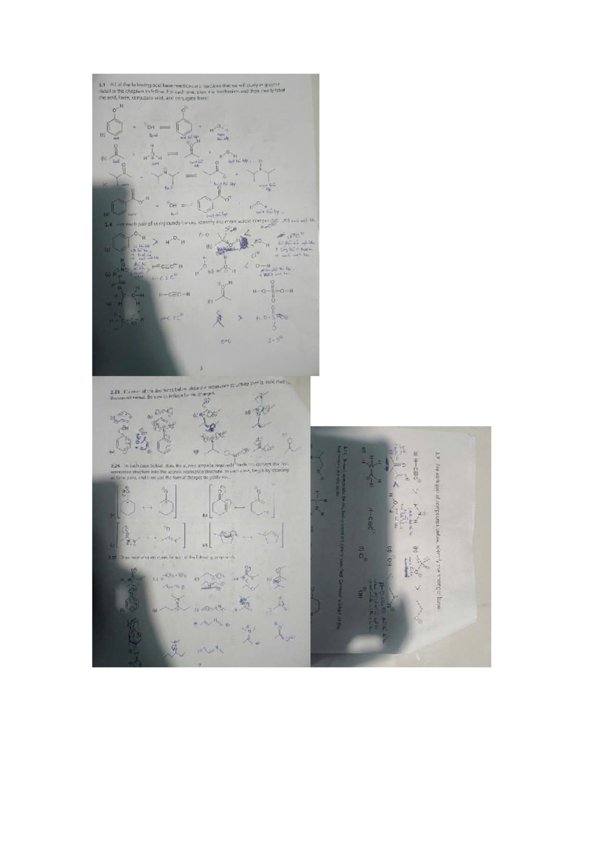 HCH 3.1-3.4: Acid-Base Reactions & Resonance Structures Study Guide ...