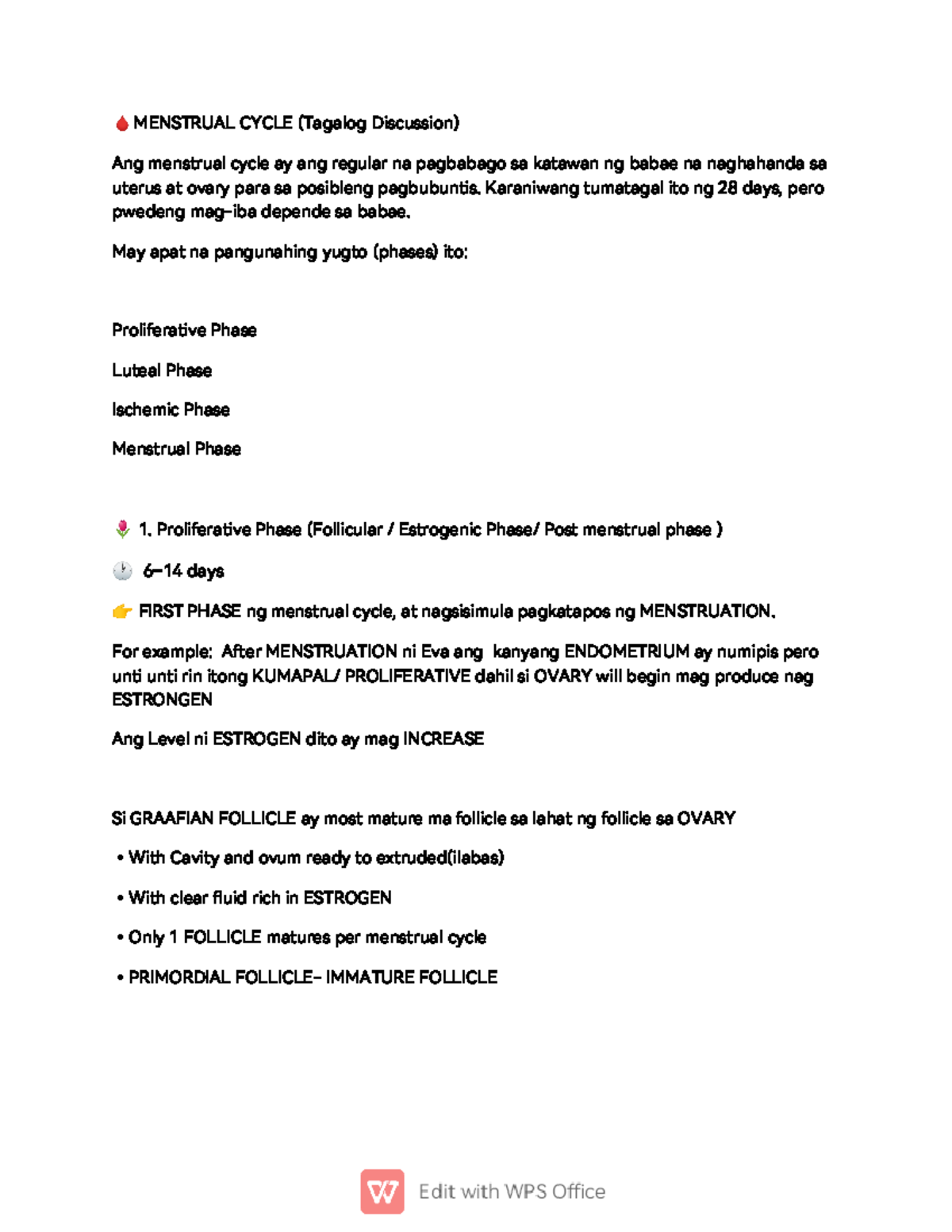 CYCLE (Tagalog Discussion) Tungkol sa Menstrual Cycle at mga Yugto nito ...