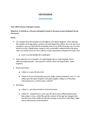 Lab exam 9 micro - lab exam 9 - L9: Lab Exam 9 Due No due date Points ...