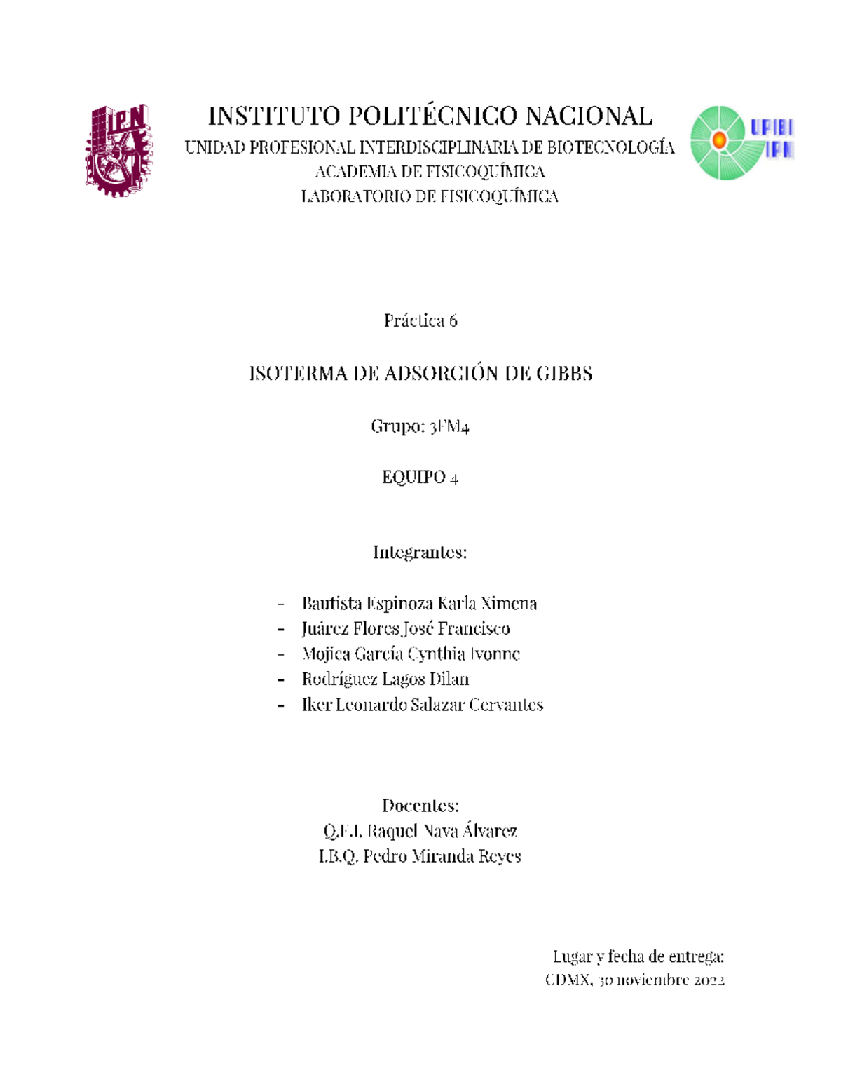 ADSORCION DE GIBSS - 1. OBJETIVOS 1.- Determinar el efecto de la ...
