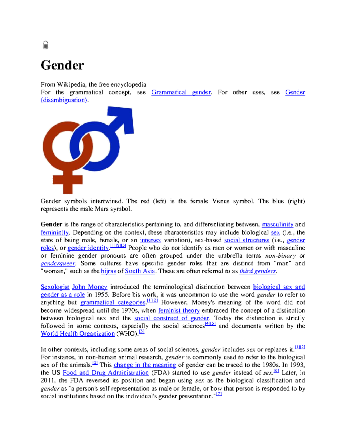 E2E2QE: Understanding Gender: Concepts, Roles, and Identity - Studocu