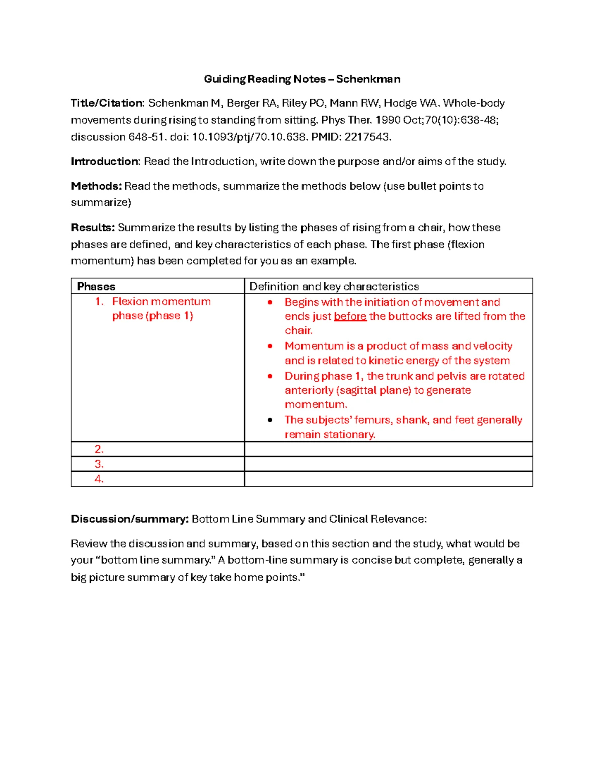 Pathologic Gait (PT 101): Trunk Deviations Analysis and Implications ...