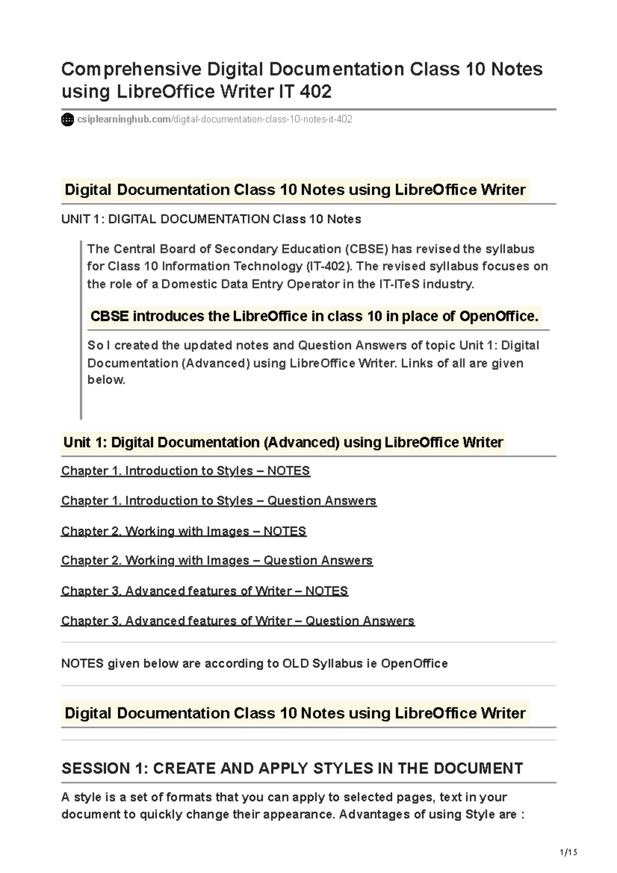 Database Management System (IT 402) Class 10 Notes: Key Concepts ...