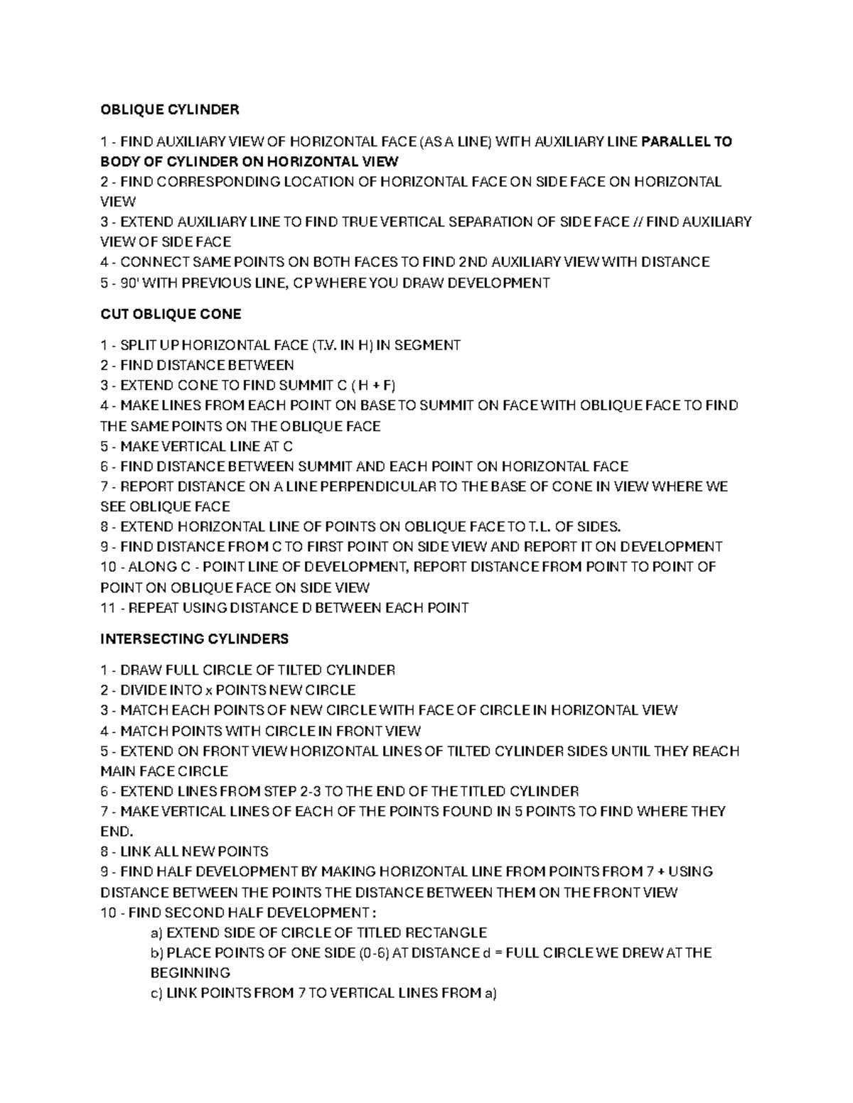 MIAE 211 Study Sheet - Final Exam Preparation Notes - Studocu