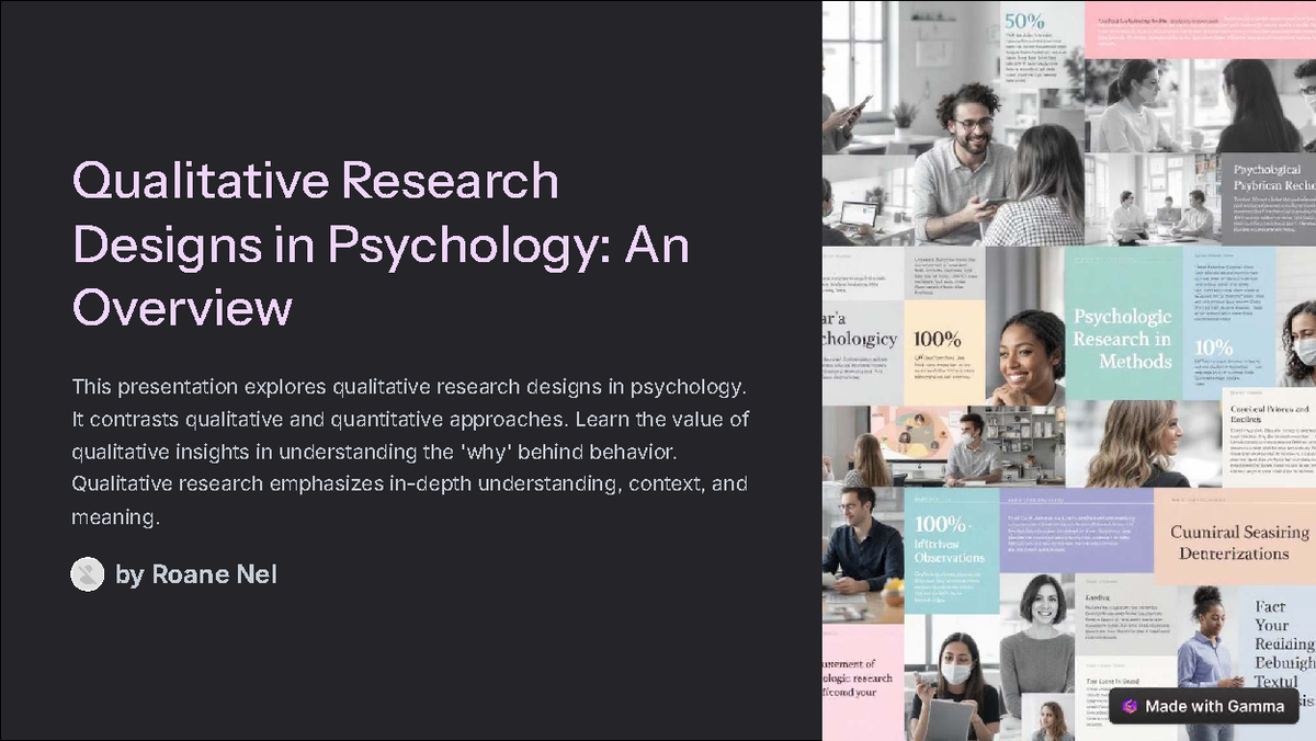 Qualitative Research Designs in Psychology: Key Insights & Methods ...