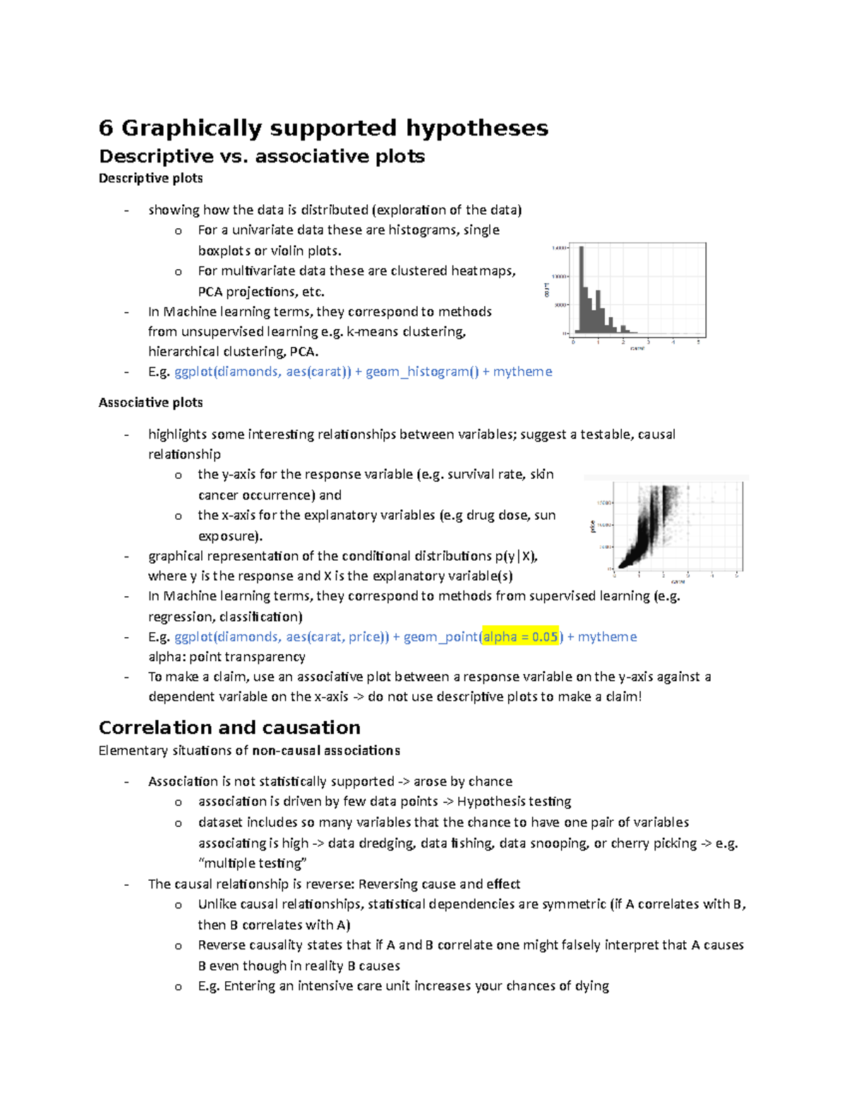 6 Graphically Supported Hypotheses for ML: Summary and Insights - Studocu