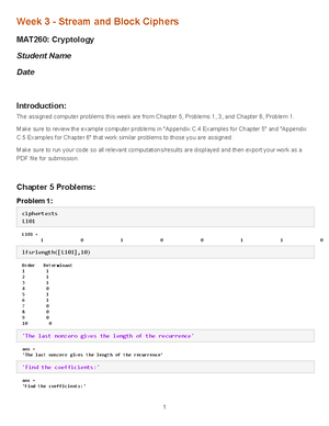 [Solved] Discuss the differences between stream and block ciphers and ...