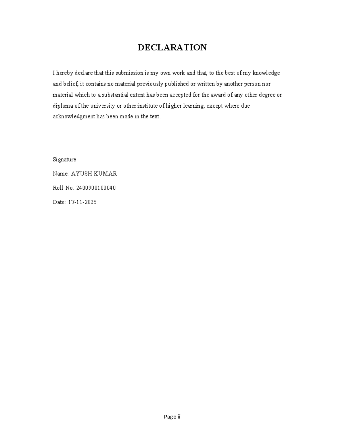 AY1 - Mini Project Report on Blood Donation Portal - Studocu