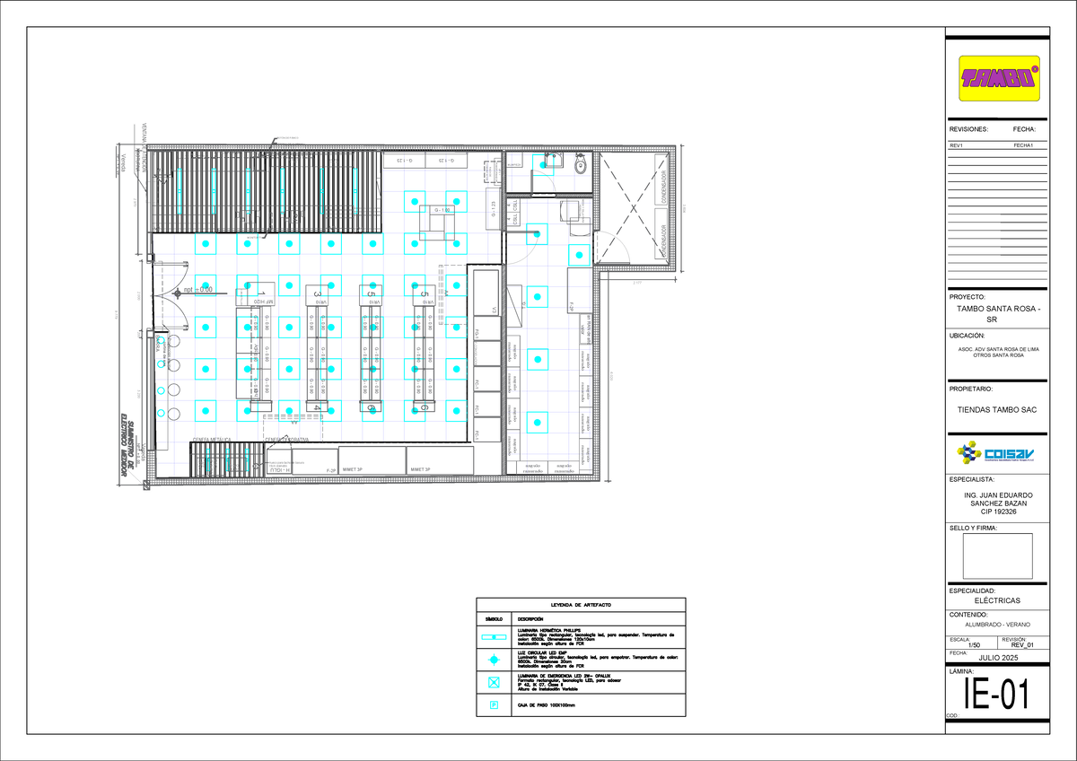 Layout Alumbrado - Plano de Proyecto Eléctrico REV_01 - Studocu