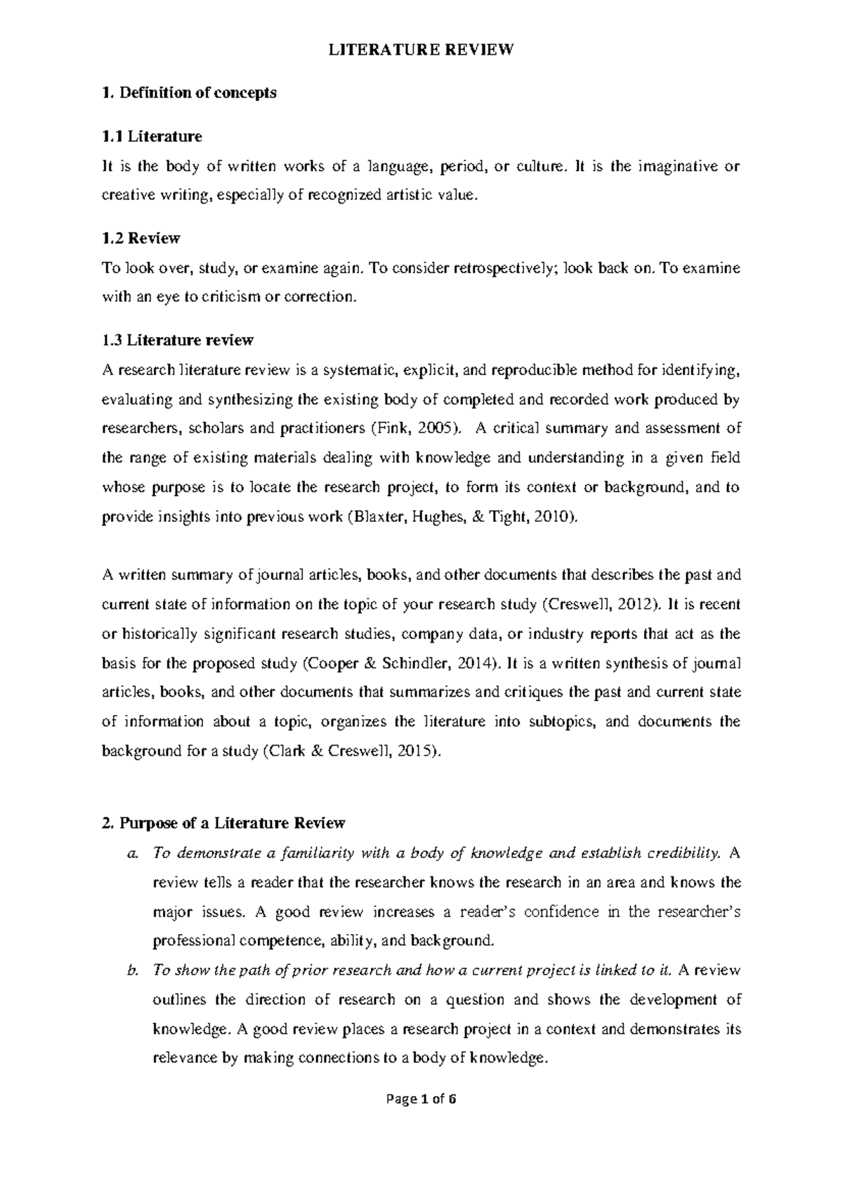 Literature Review - ... - LITERATURE REVIEW Definition of concepts 1 ...