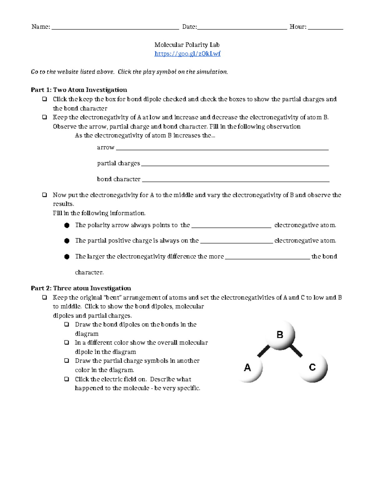 Polarity Online Activity: Exploring Molecular Interactions and Dipoles ...