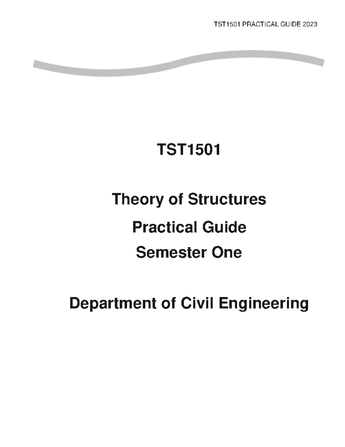 TST1501 Practical Guide: Shear Force & Bending Moment Experiments - Studocu