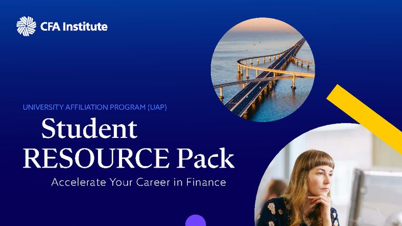 CEX141 Student Club Resource Pack: Career Resources in Finance - Studocu