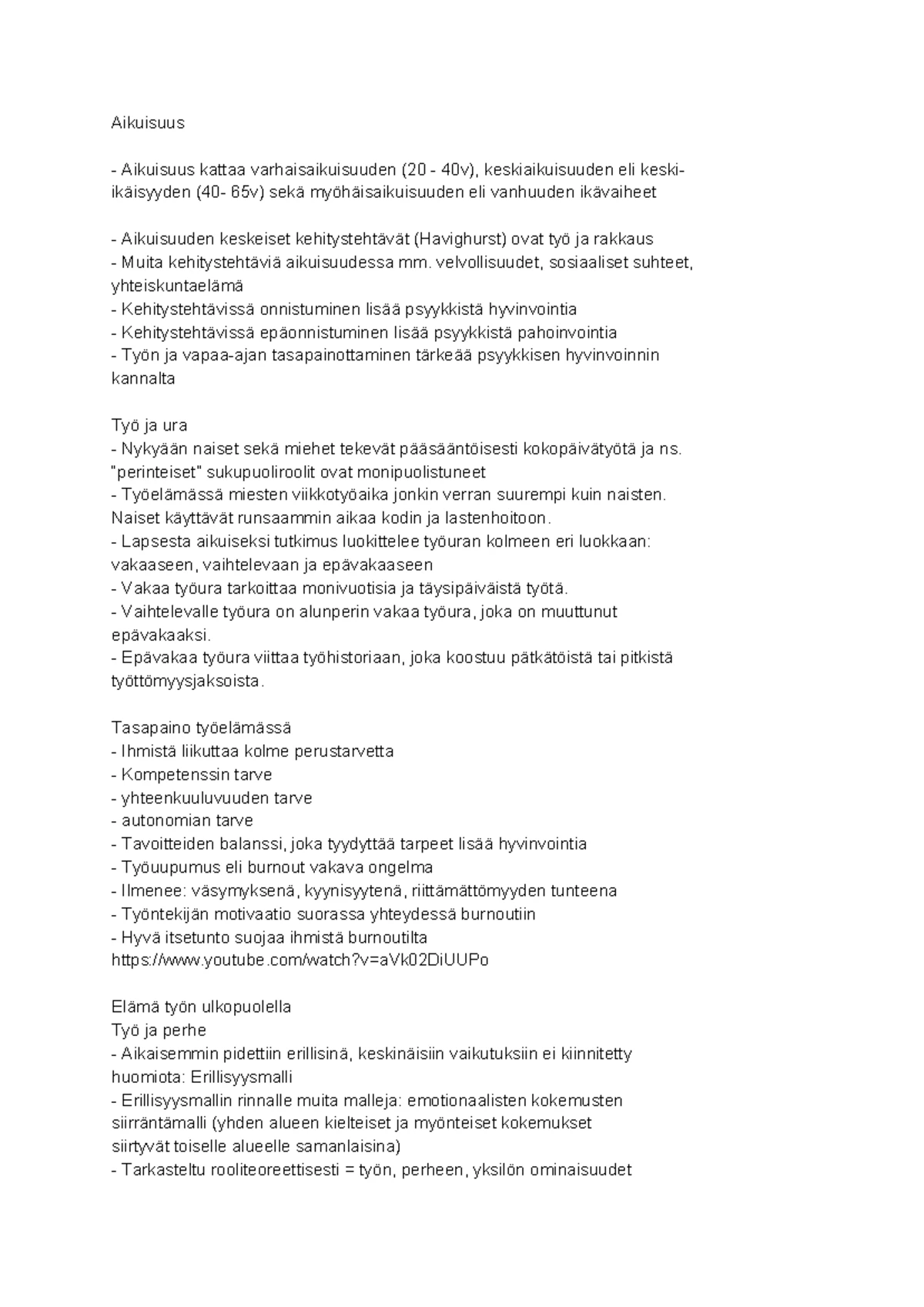 Aikuisuus - Psykologinen Kehitys - Aikuisuus Aikuisuus kattaa ...