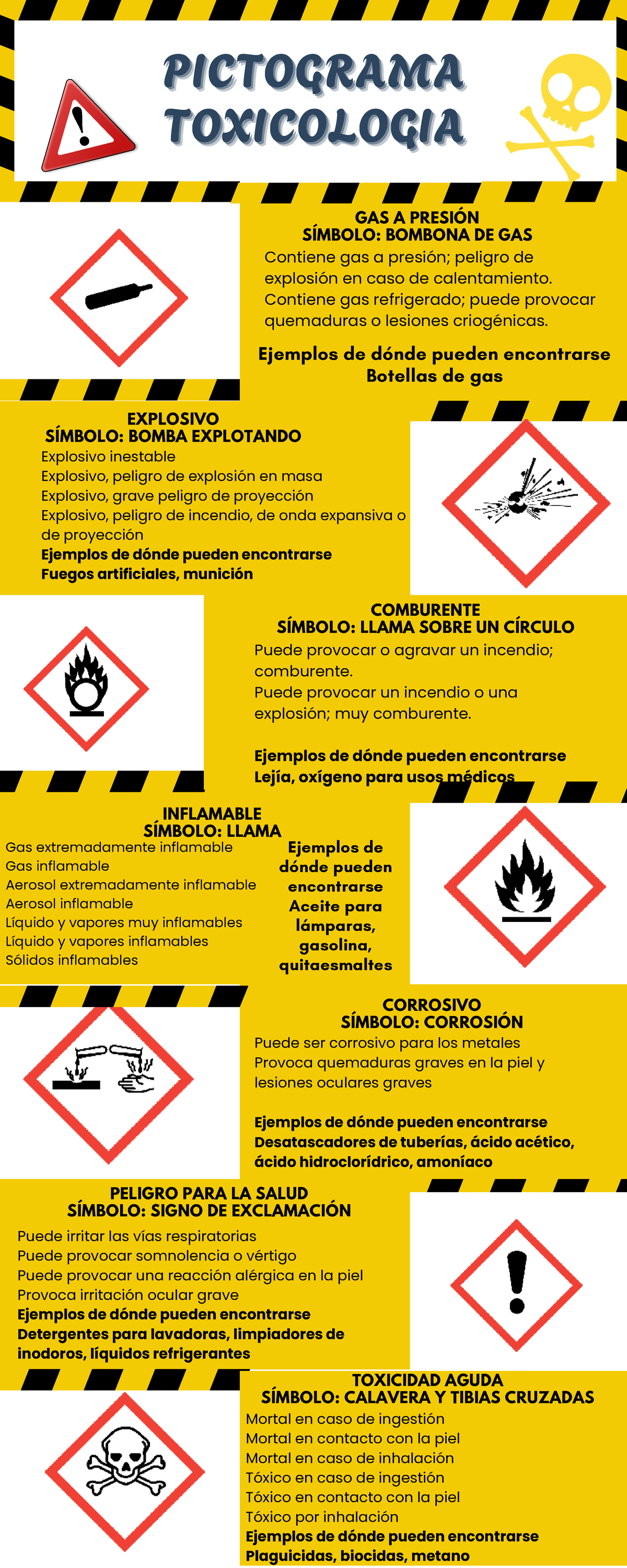 Infografía sobre Pictogramas de Peligro y Toxicidad - Studocu