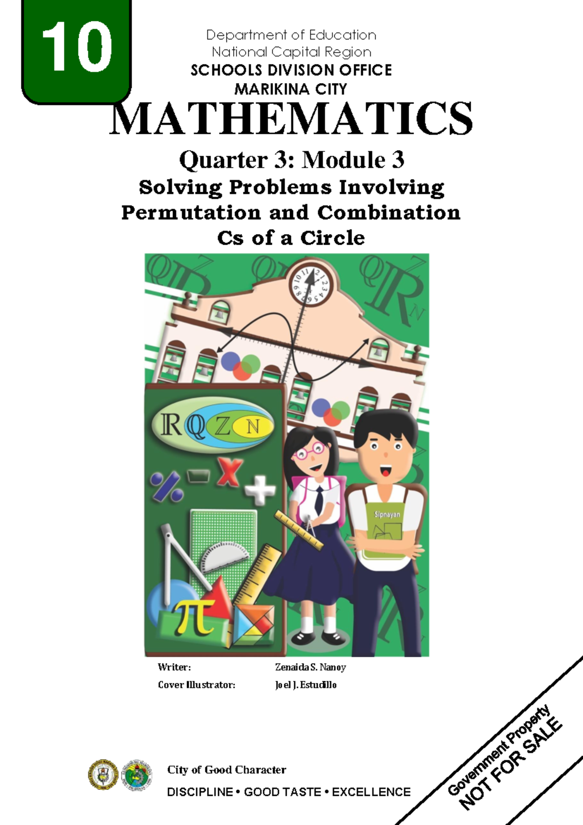 MATH G10 Q3 M3: Solving Permutation & Combination Problems - Studocu