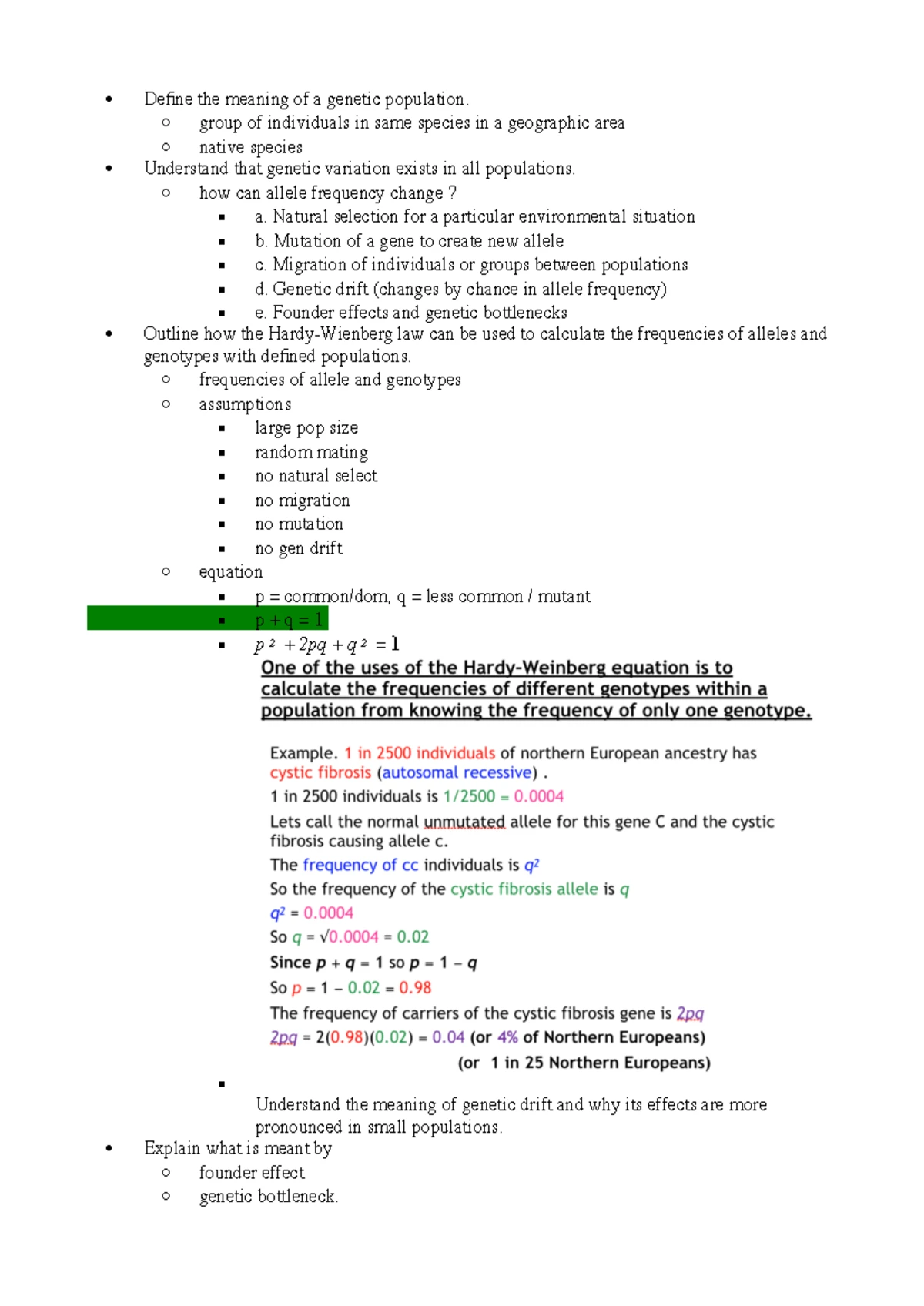 Pdf genetics to understand biology notes SDC - Understand how an ...