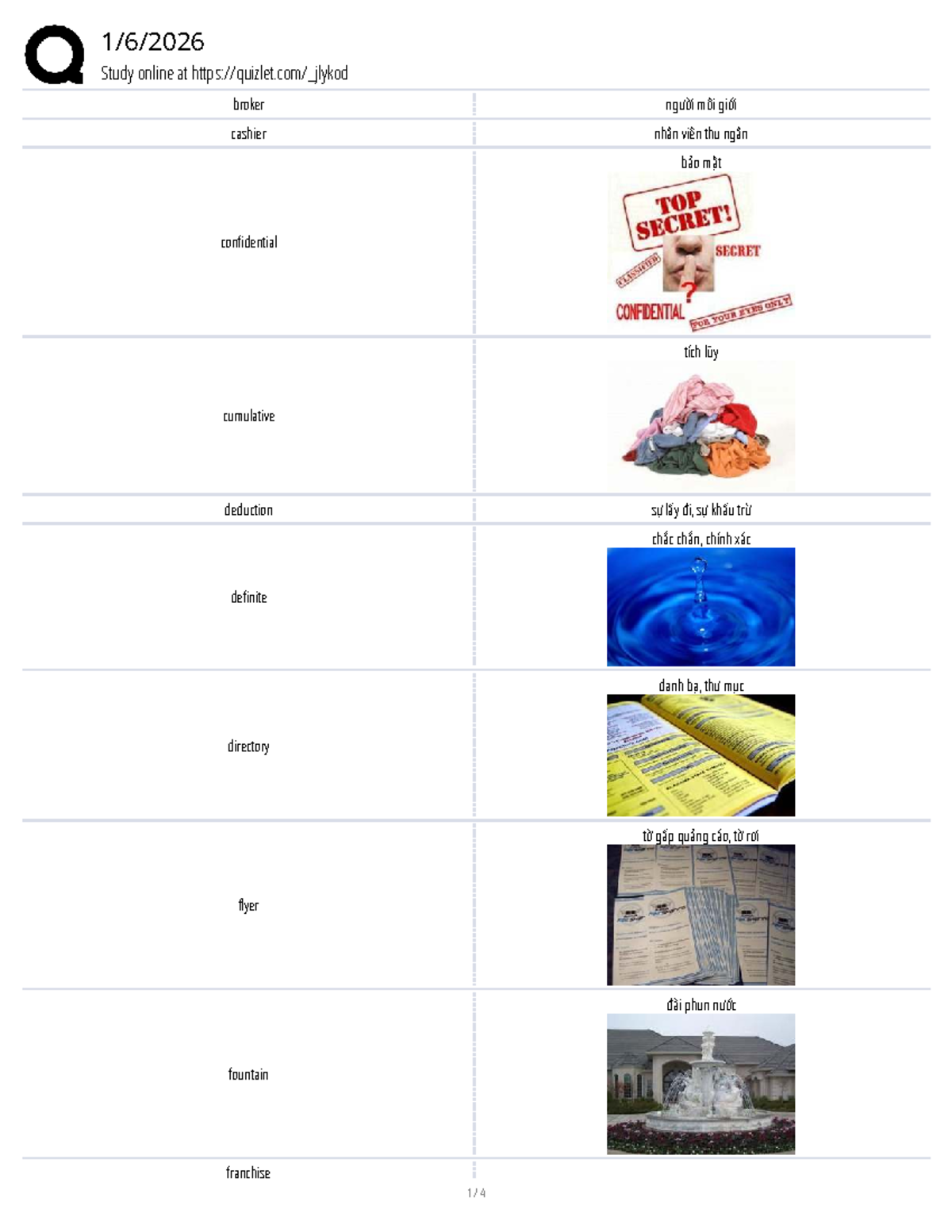 Vocab Cuối Kỳ Ôn Tập - Study Online at Broker 2023 - Studocu