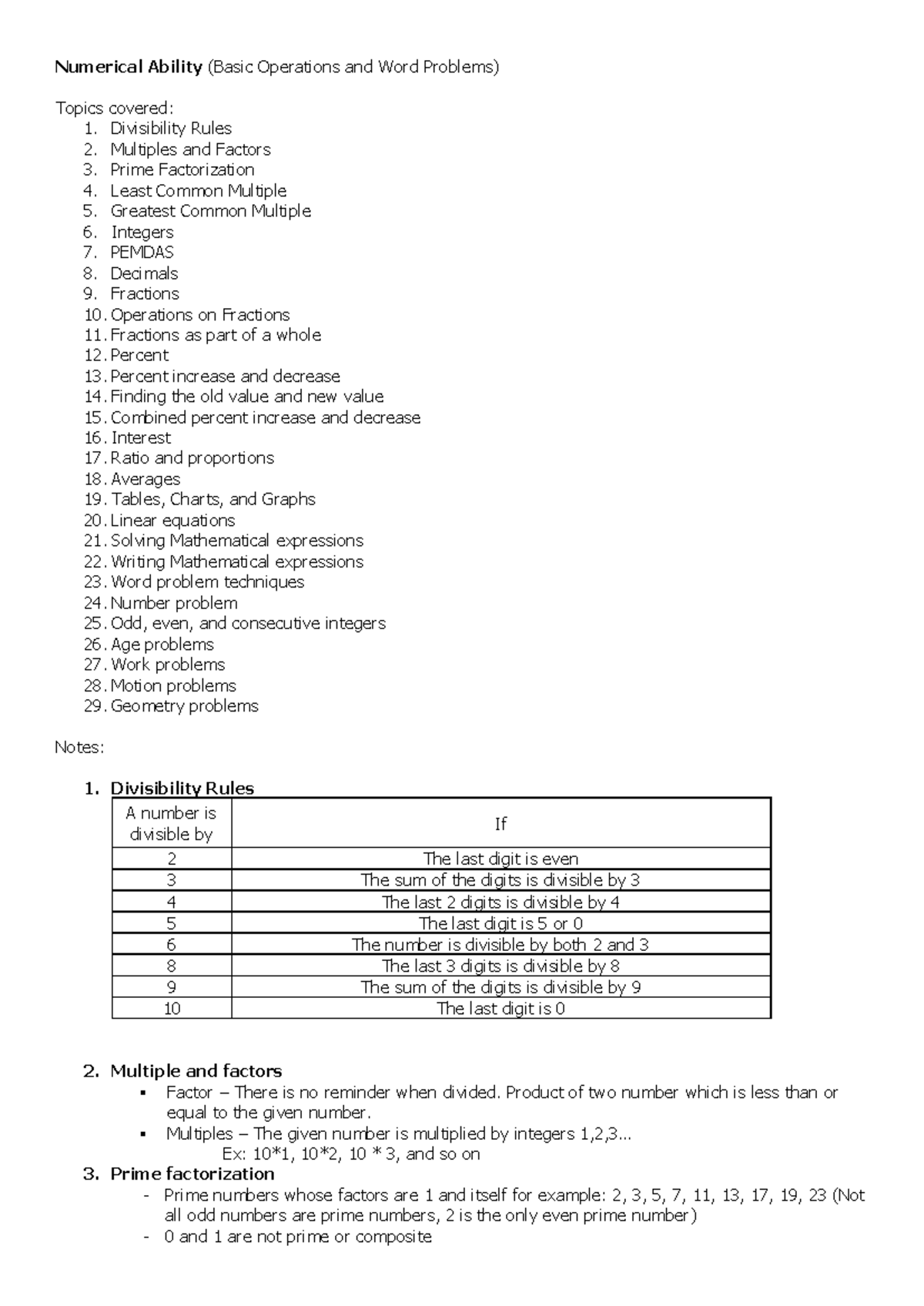 583693025 CSC Numerical Ability - Numerical Ability (Basic Operations ...